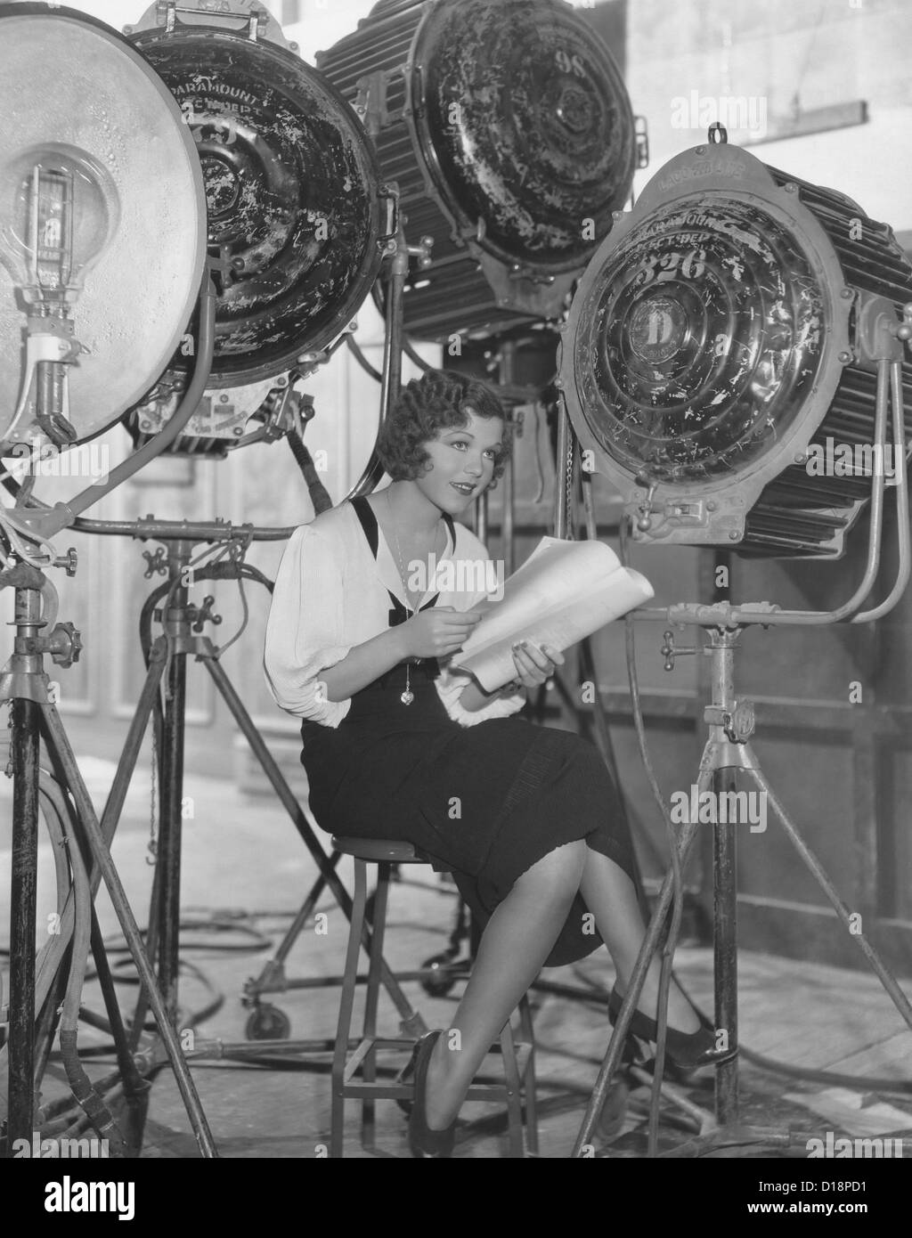 1930s film set Black and White Stock Photos & Images - Alamy