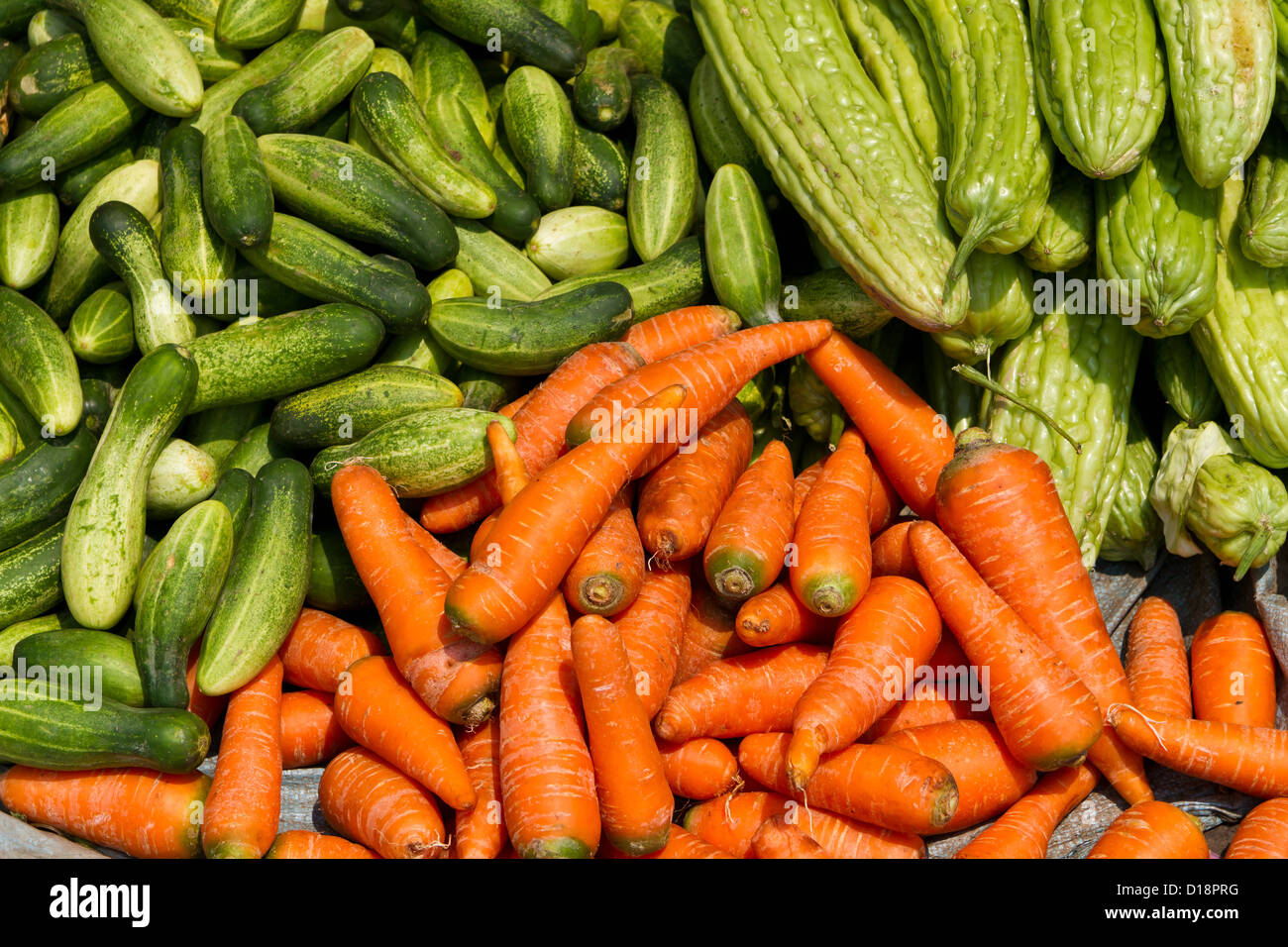 Vegetables on a Market in Phnom Penh, Cambodia Stock Photo - Alamy