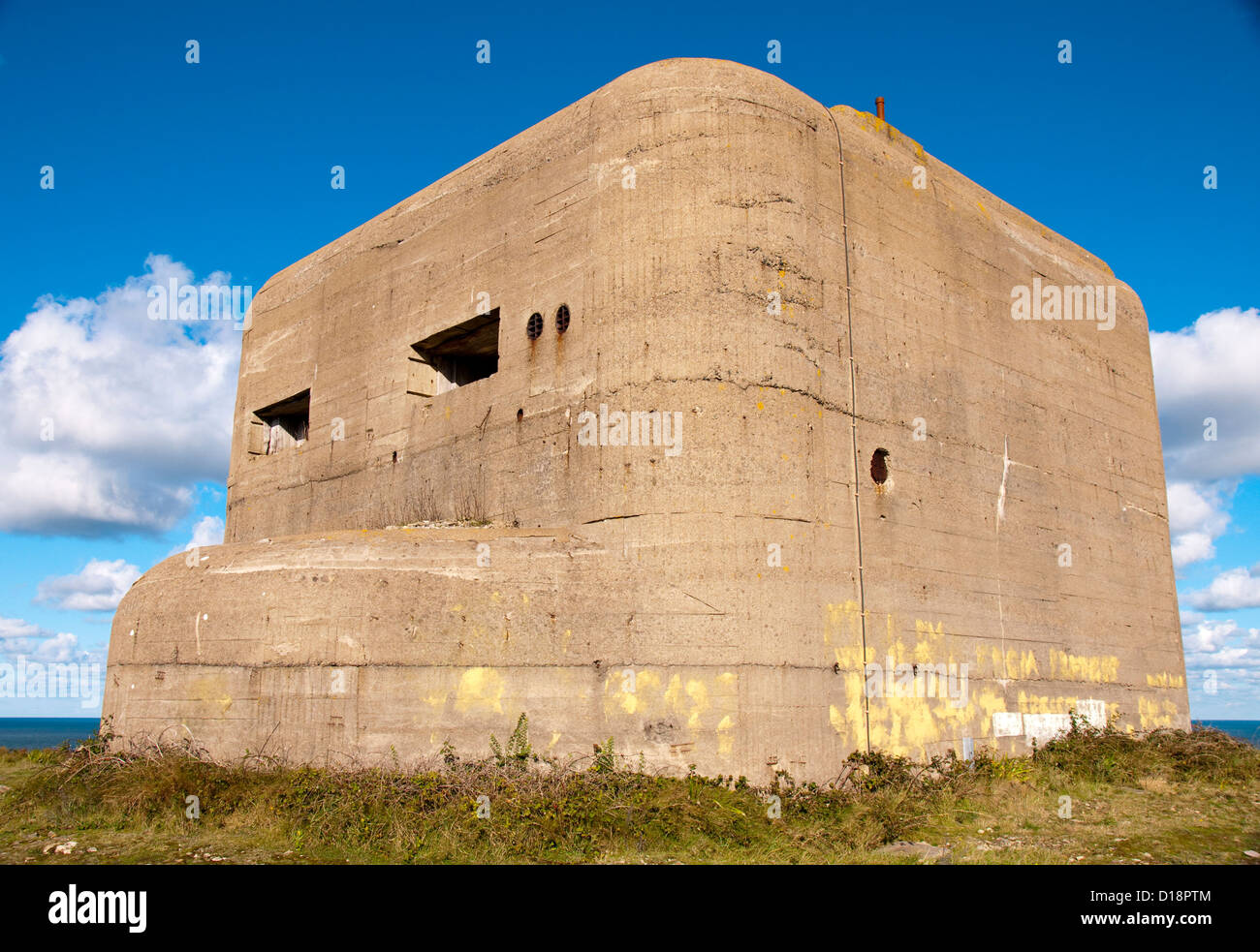 The Odeon German Bunker on Alderney, Channel Islands Stock Photo - Alamy