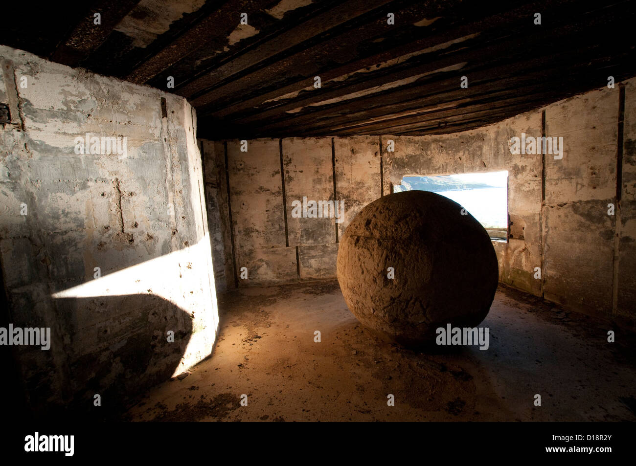 Inside a German Bunker on Alderney, Channel Islands Stock Photo - Alamy