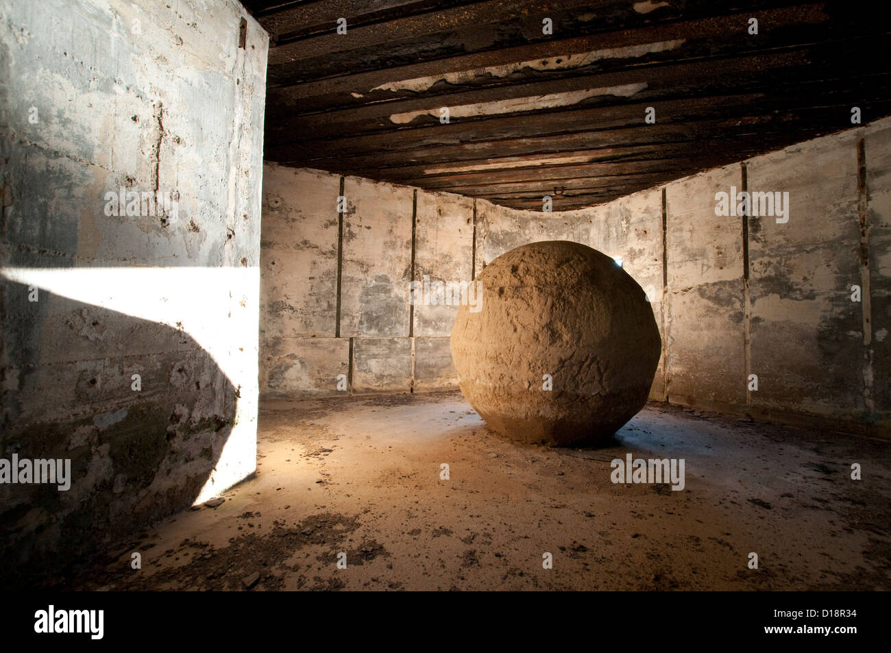 Inside a German Bunker on Alderney, Channel Islands Stock Photo - Alamy
