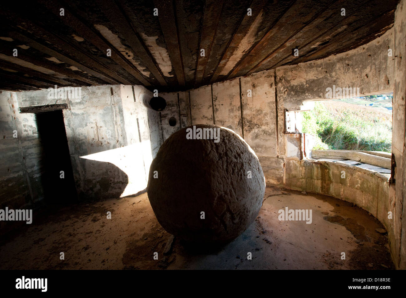 Inside a German Bunker on Alderney, Channel Islands Stock Photo - Alamy