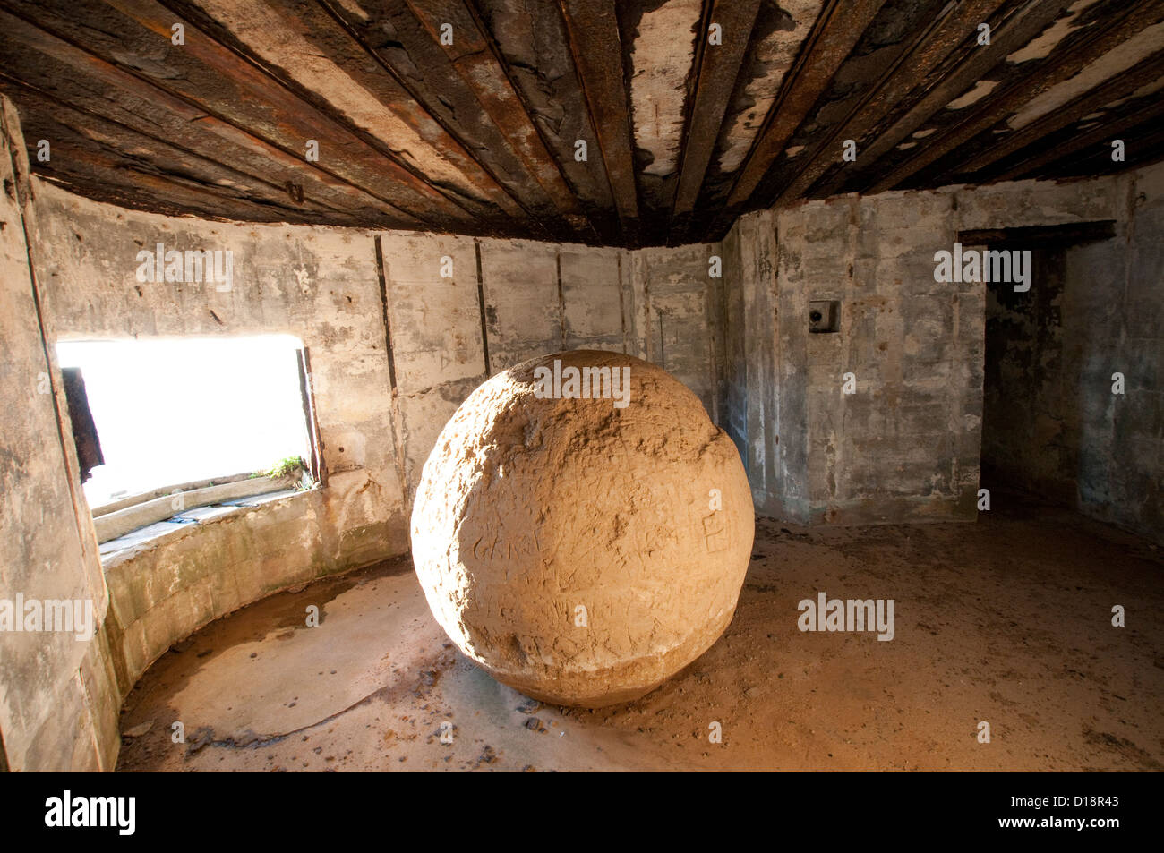Inside a German Bunker on Alderney, Channel Islands Stock Photo - Alamy