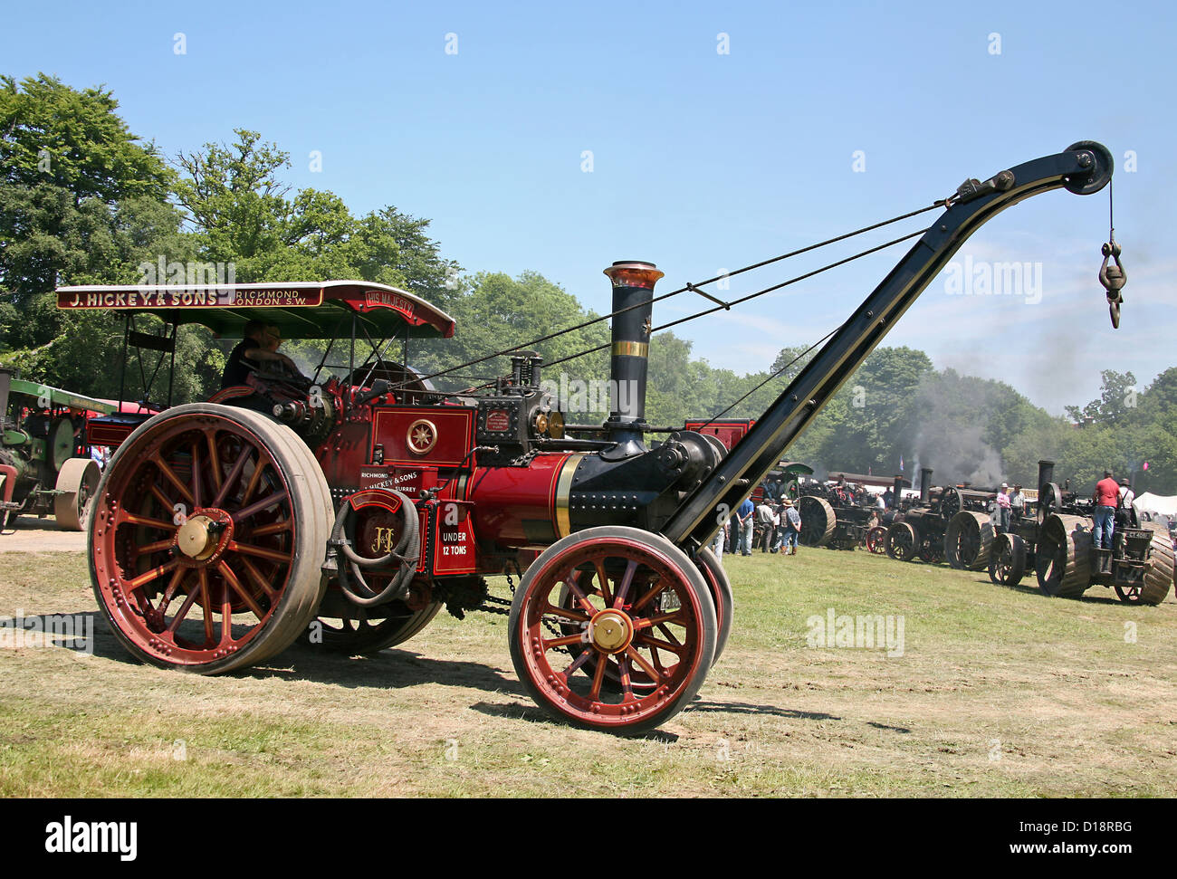 1908 Burrell traction engine Stock Photo - Alamy