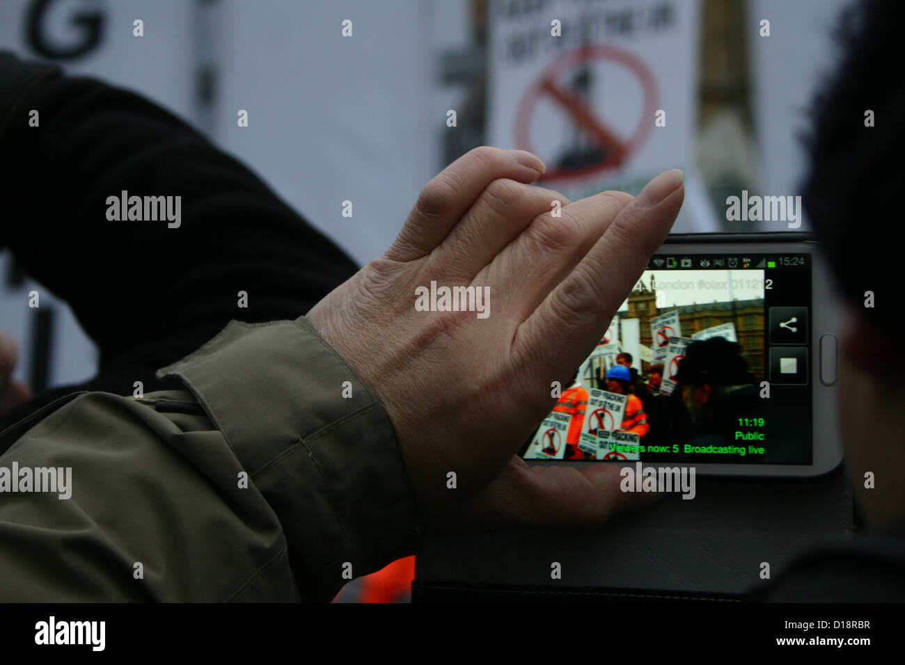 Phone protest hi-res stock photography and images - Alamy