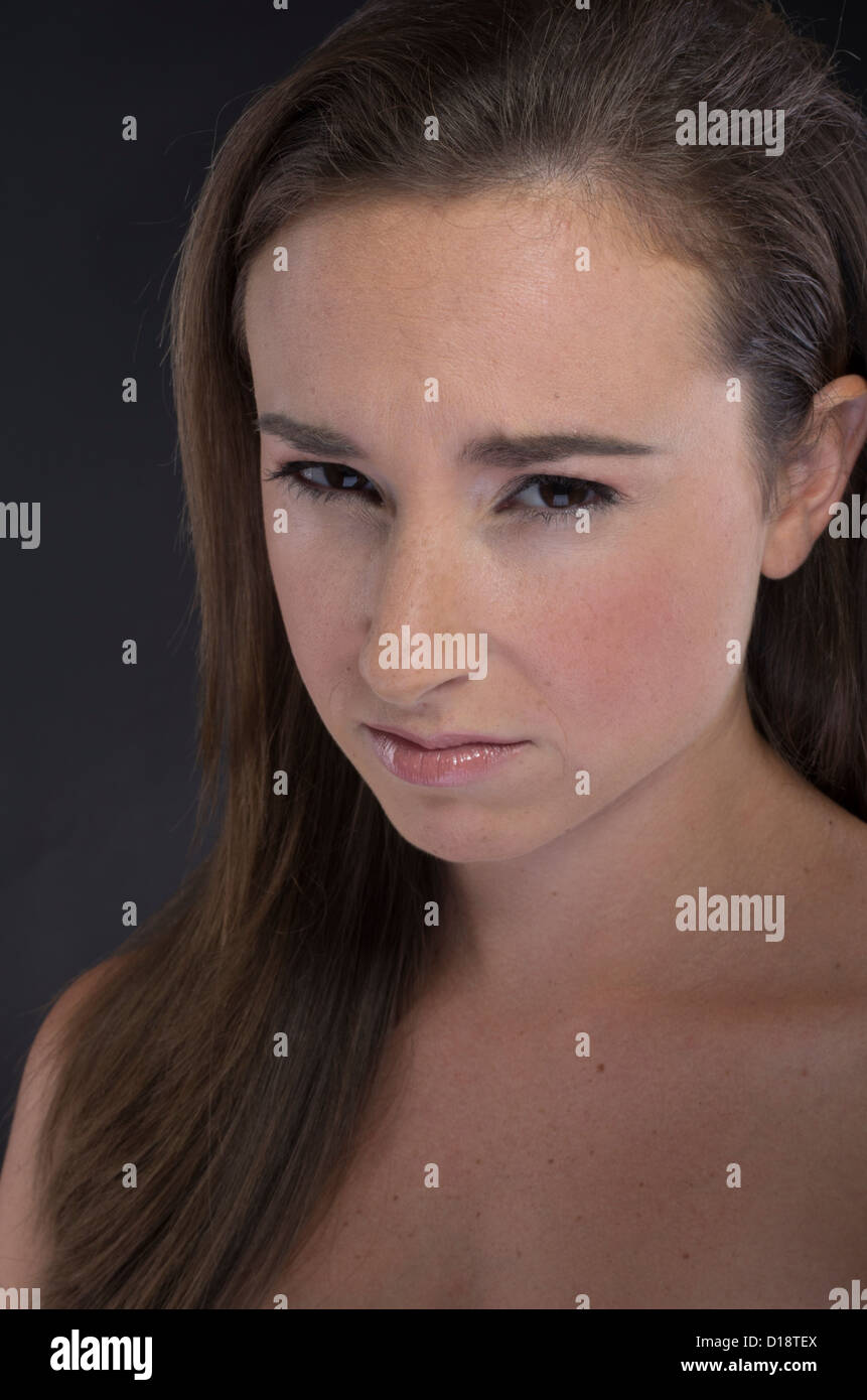 Angry fuming young woman Stock Photo - Alamy