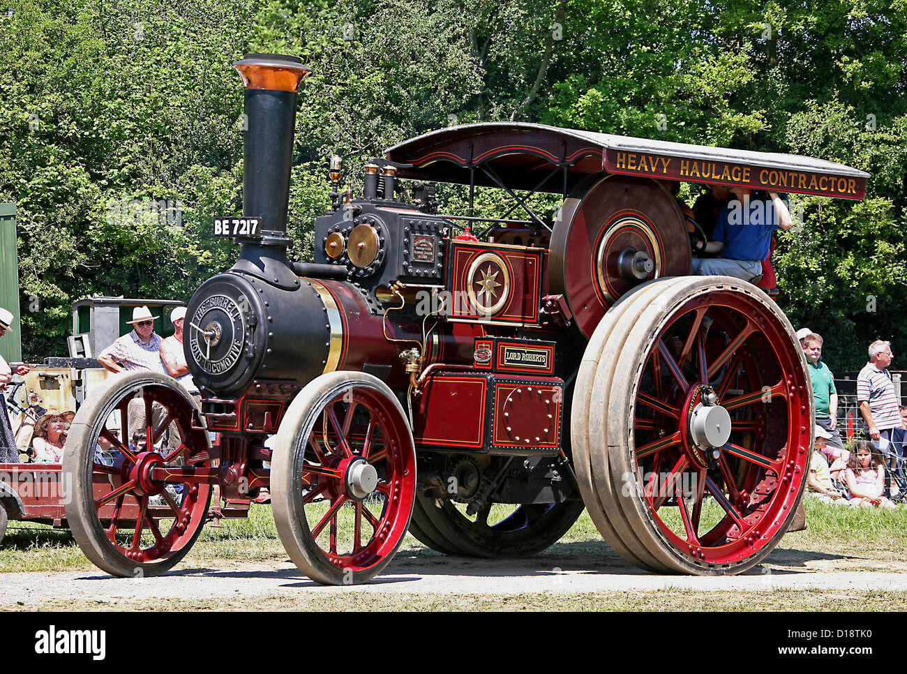 Burrell road Locomotive BE7217 Stock Photo - Alamy
