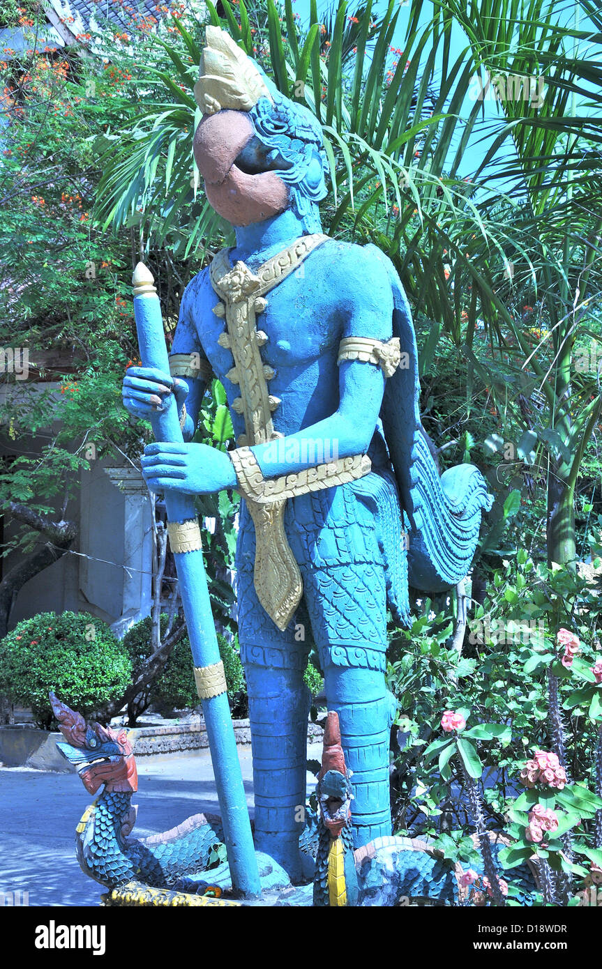 statue, Wat Si Muang temple, Vientiane, Laos Stock Photo - Alamy