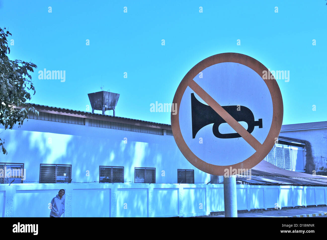 Laos road sign hi-res stock photography and images - Alamy