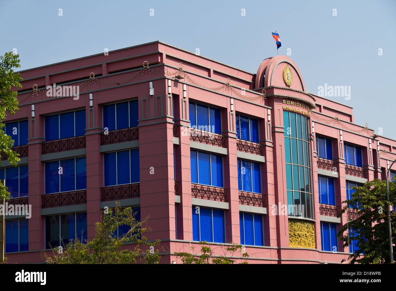 The Building of the National Bank of Cambodia in Phnom Penh, Cambodia ...