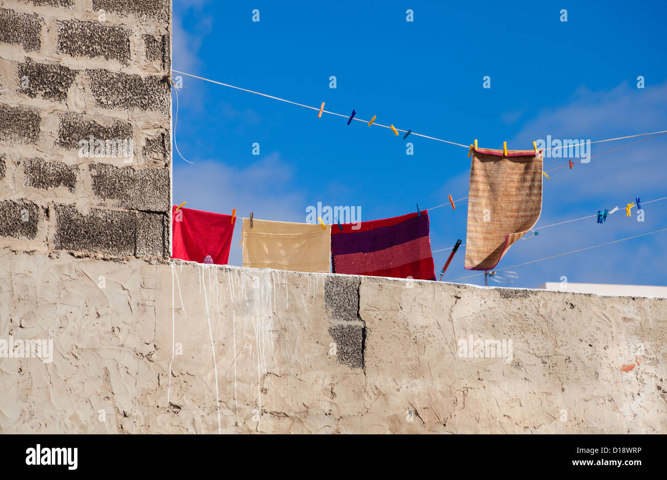 Washing line abstract hi-res stock photography and images - Alamy