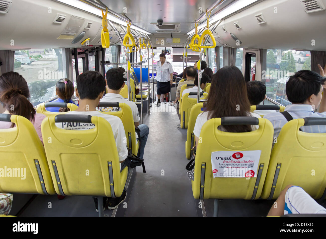 Bus transportation in Bangkok Stock Photo - Alamy