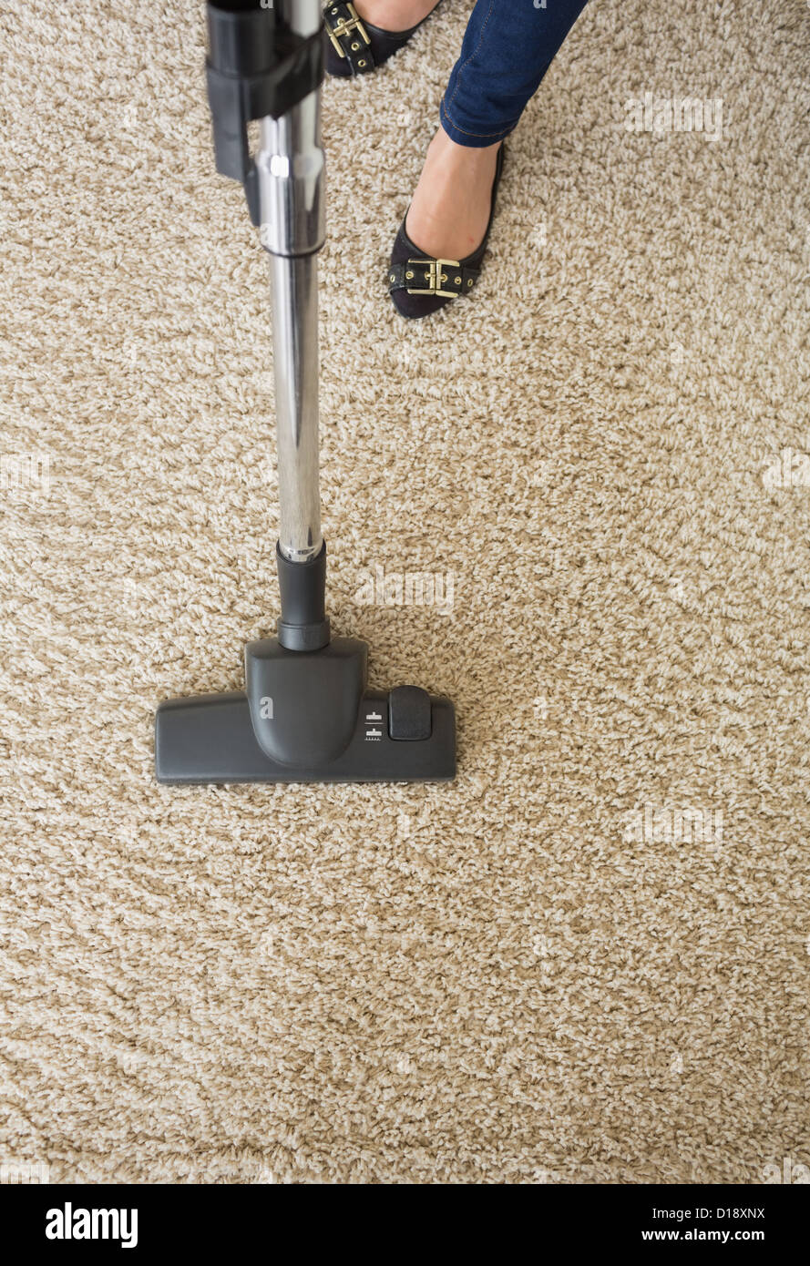 Vacuum Carpet Woman High Resolution Stock Photography and Images - Alamy