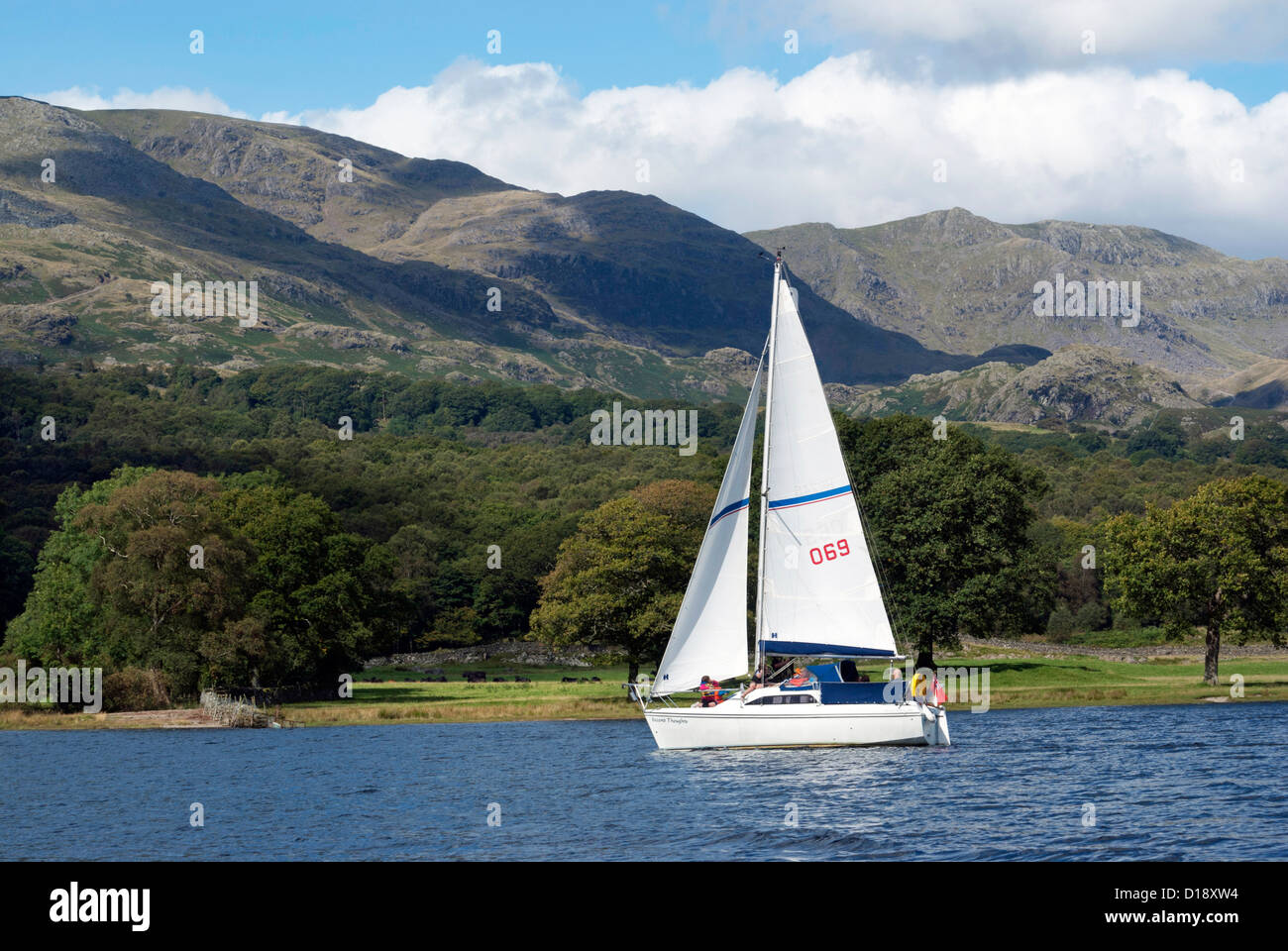 Coniston boat sail england yacht hi-res stock photography and images ...