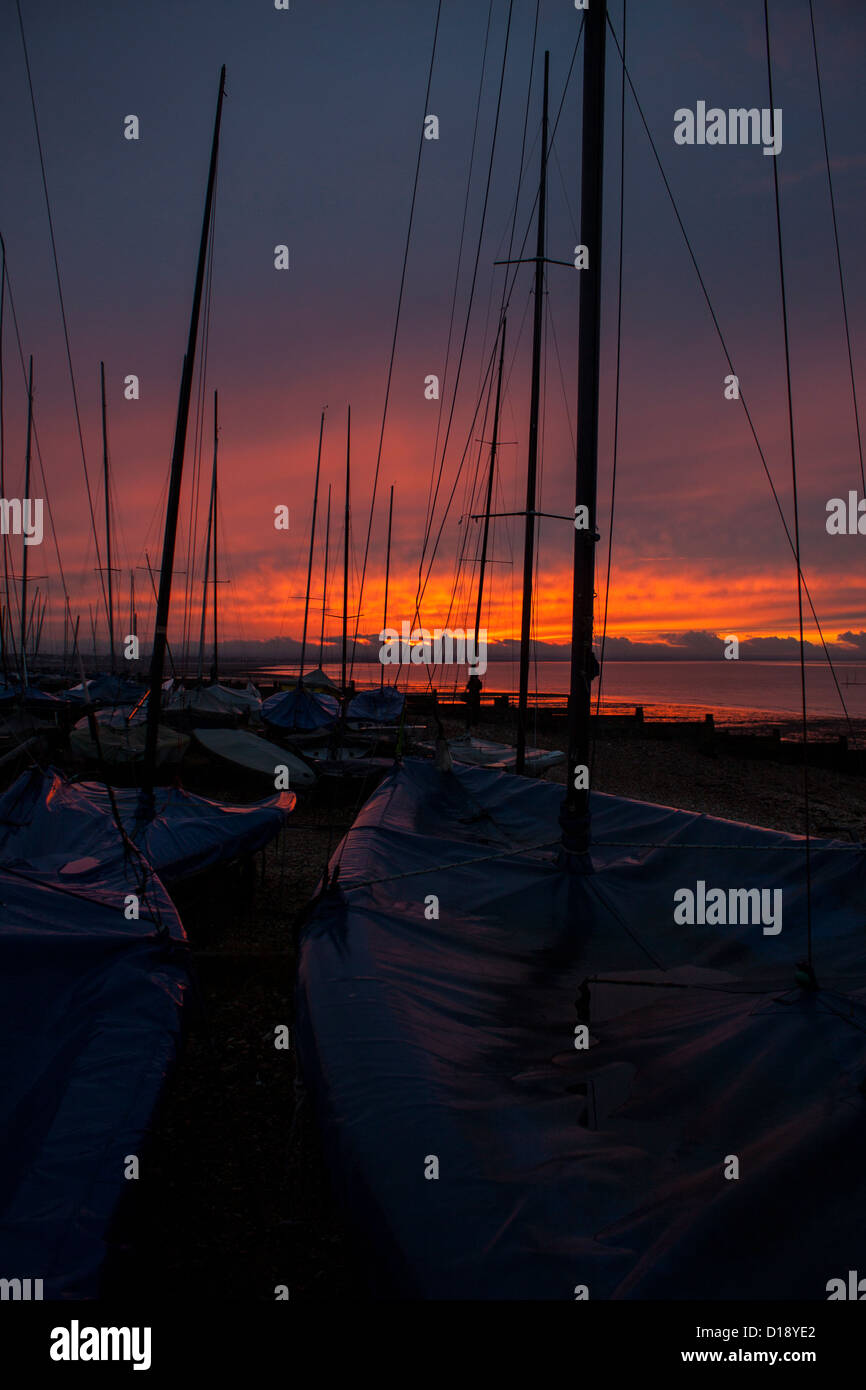 Whitstable Sunset (Kent Stock Photo - Alamy