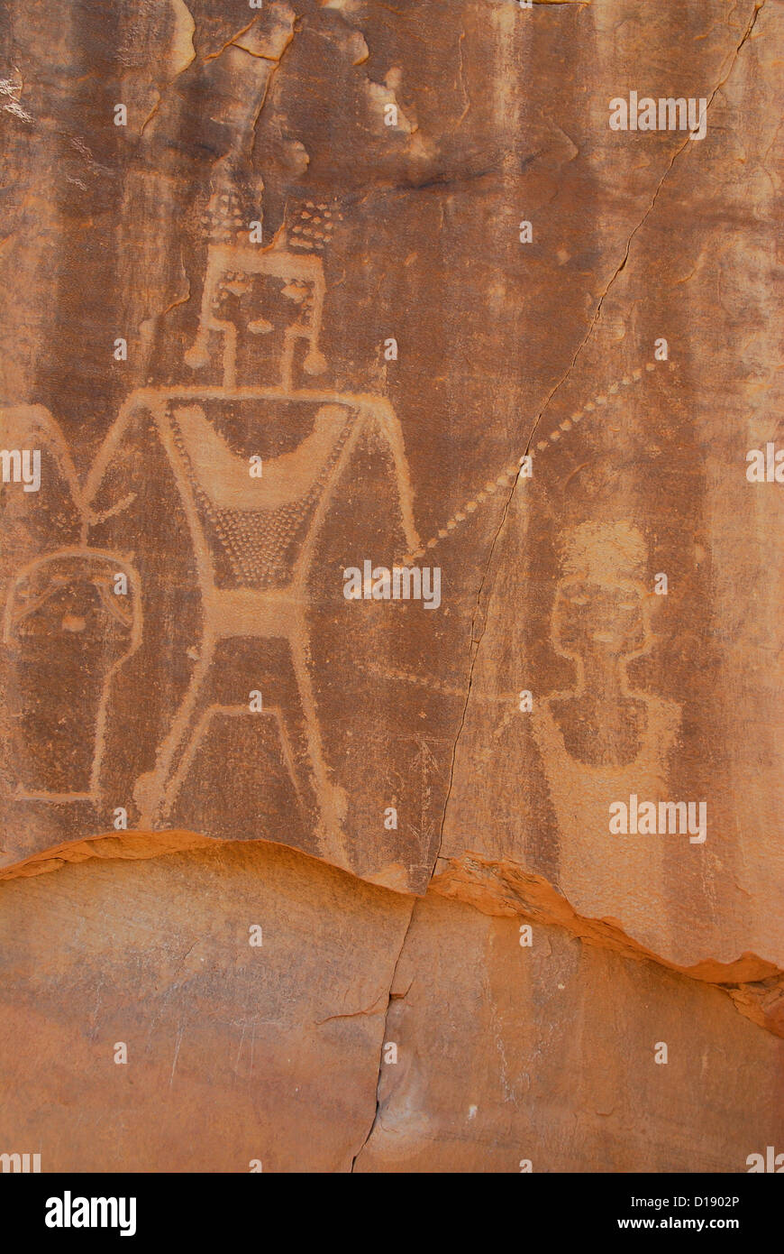 Native American rock art on a cliff in Northern Utah Stock Photo - Alamy