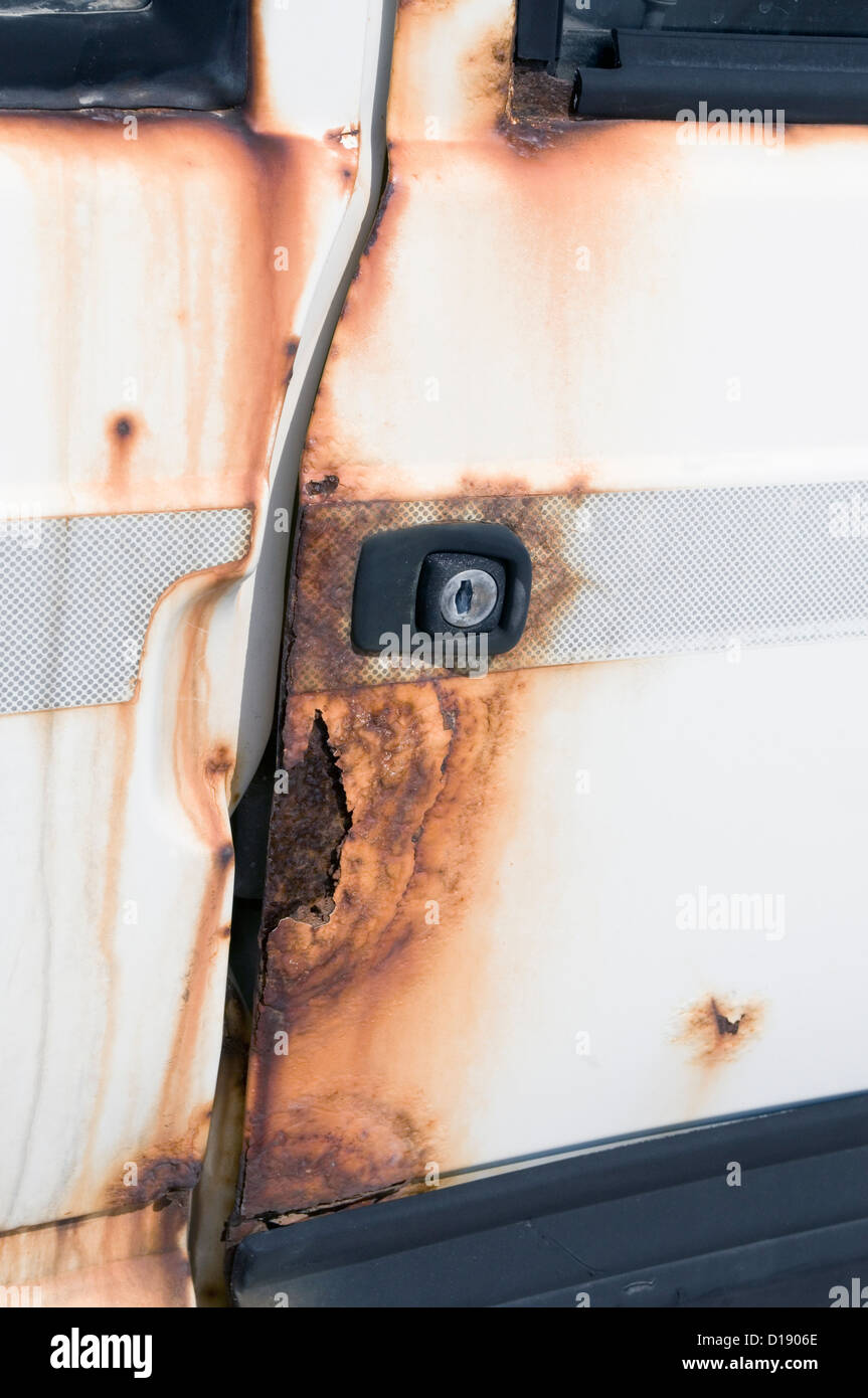 Rusted car door Stock Photo - Alamy