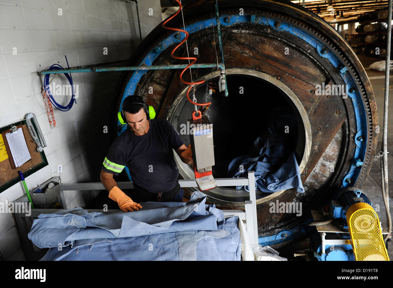 URUGUAY San Jose, tannery Bader production of leather from cow skin for ...