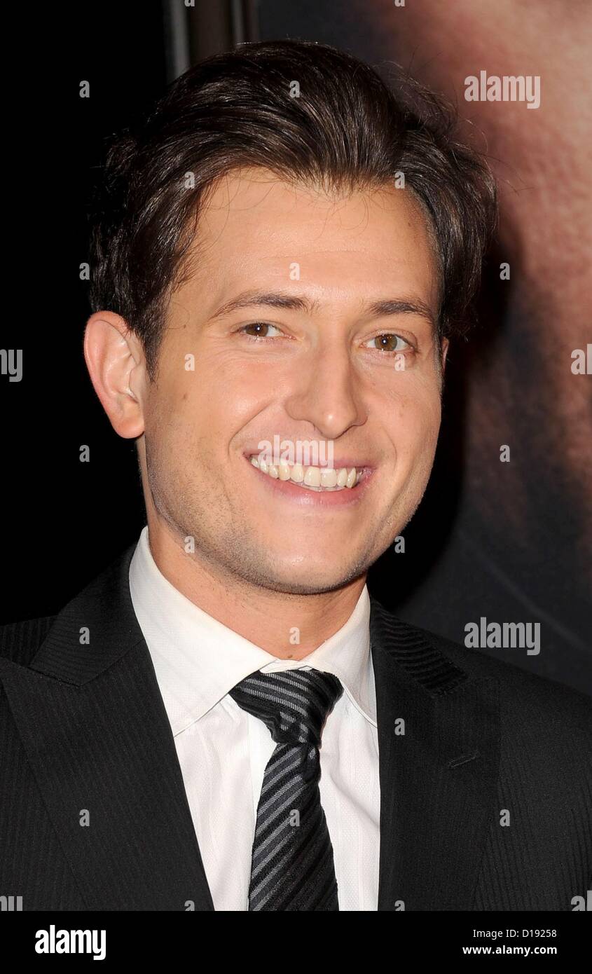 New York, USA. 10th December 2012. Peter Cincotti at arrivals for LES ...