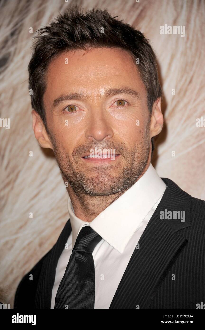 New York, USA. 10th December 2012. Hugh Jackman at arrivals for LES ...