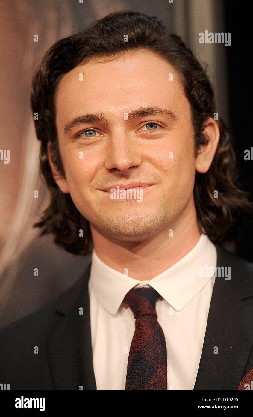 New York, USA. 10th December 2012. George Blagden at arrivals for LES ...
