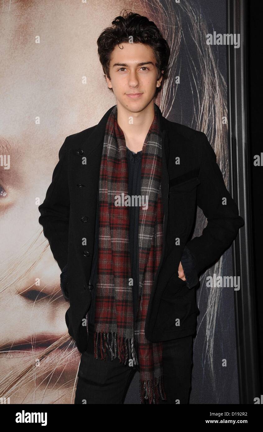 New York, USA. 10th December 2012. Nat Wolff at arrivals for LES ...