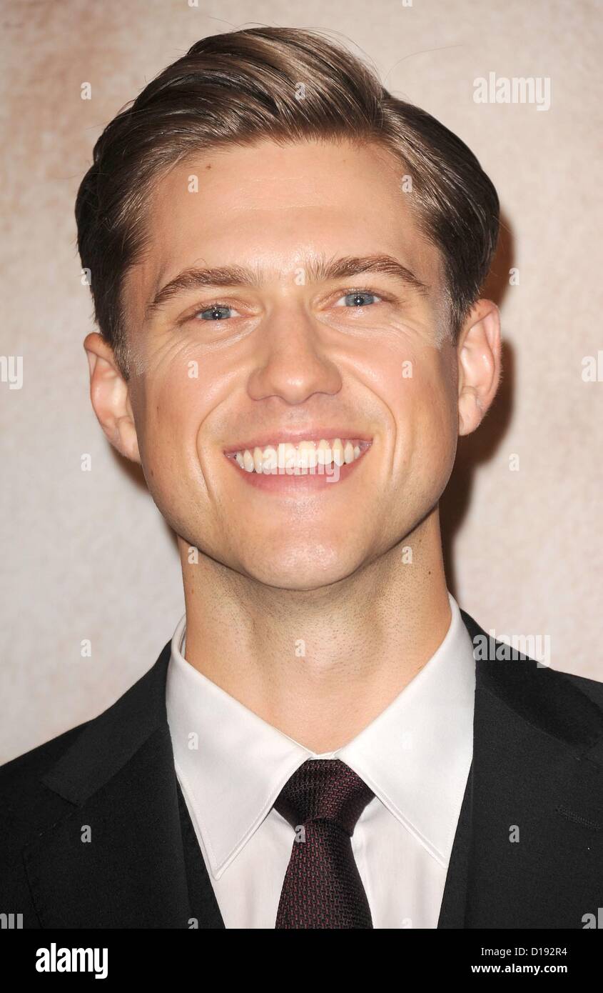 New York, USA. 10th December 2012. Aaron Tveit at arrivals for LES ...
