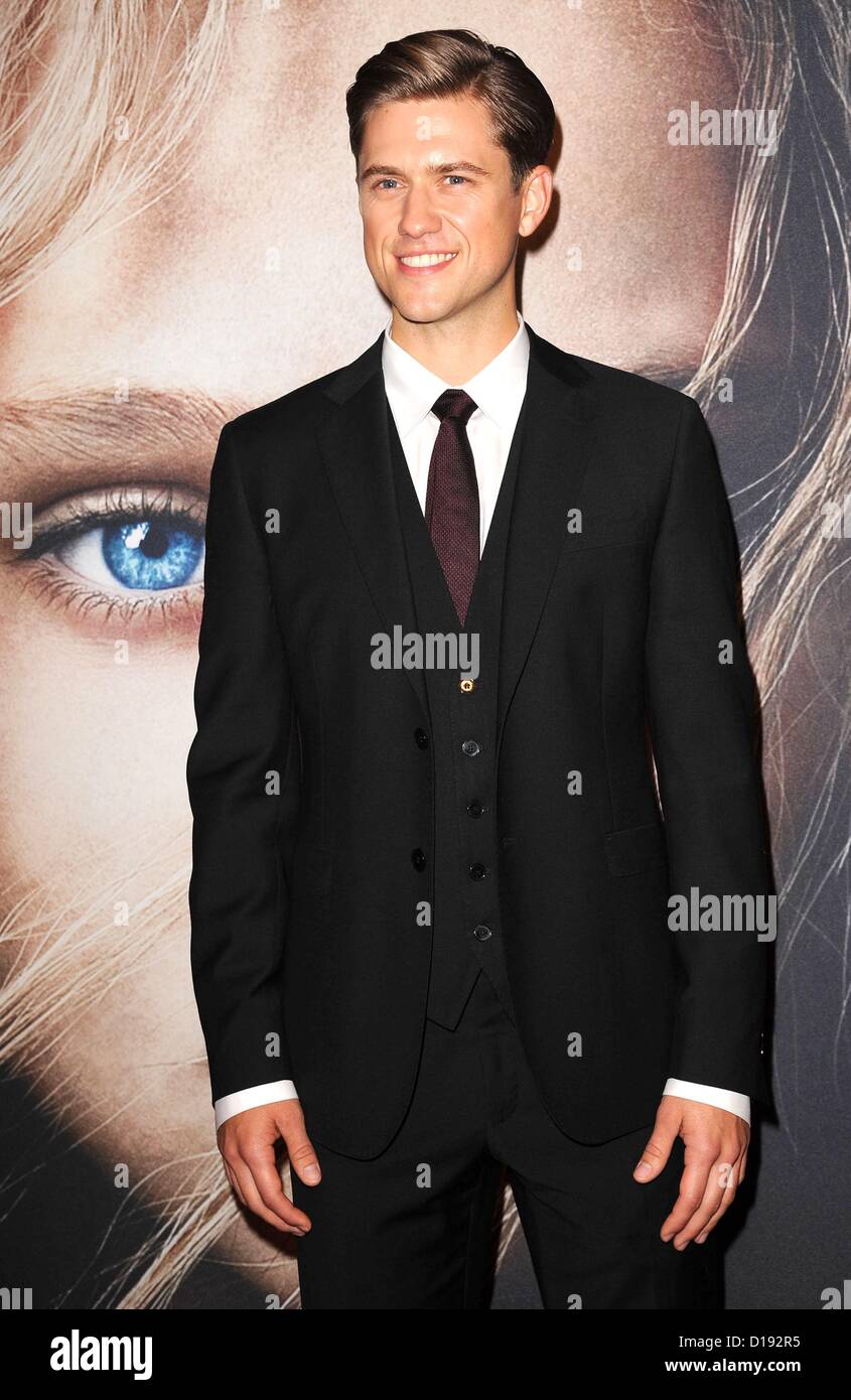 New York, USA. 10th December 2012. Aaron Tveit at arrivals for LES ...