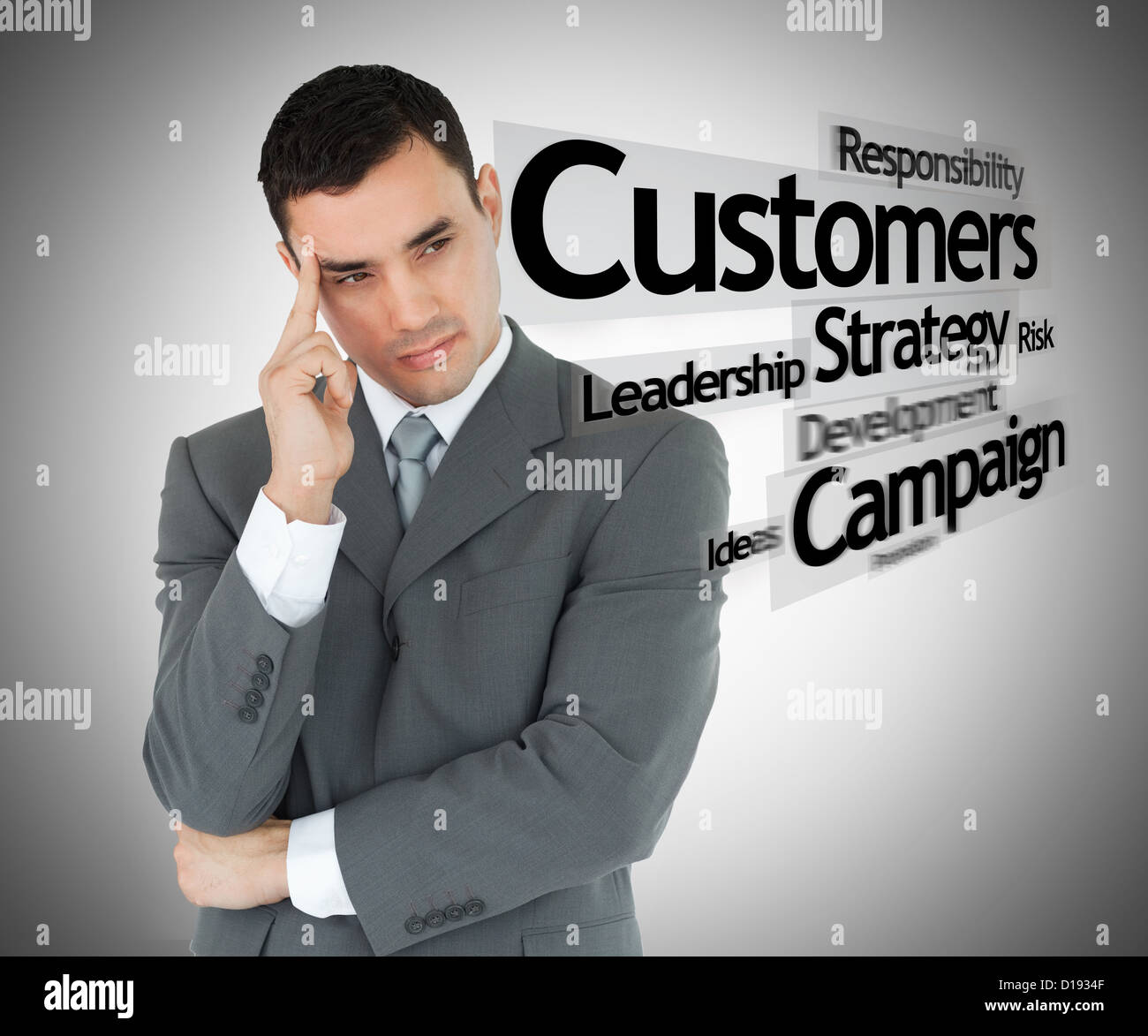 Thinking about words hi-res stock photography and images - Alamy