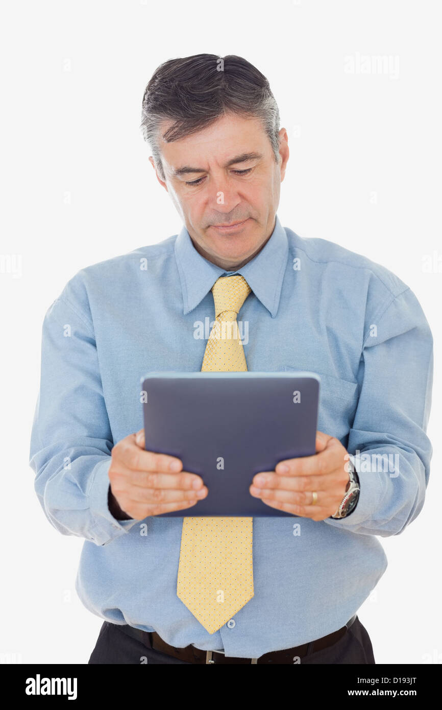Businessman using digital tablet Stock Photo - Alamy Businessman using digital tablet Stock Photo - Alamy