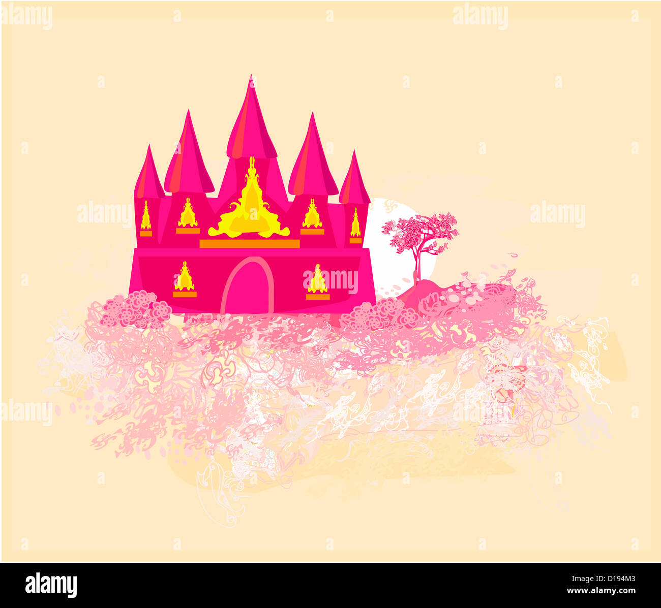 Magic Fairy Tale Princess Castle Stock Photo - Alamy