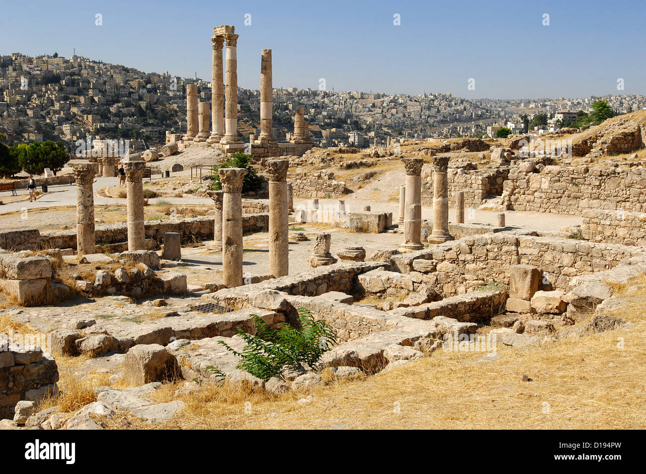 Amman the Citadel Stock Photo - Alamy