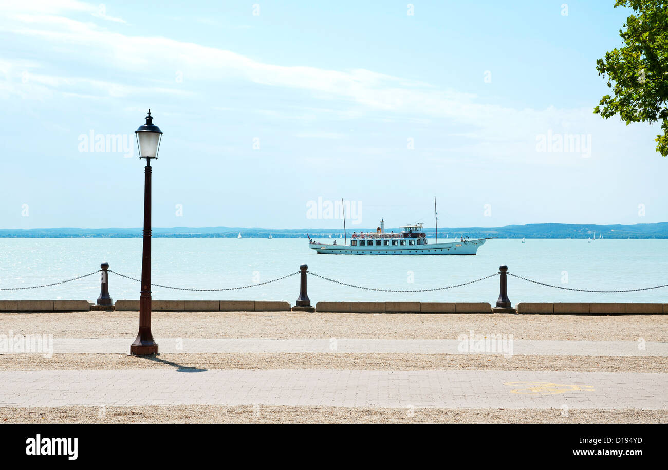 Promenade at Lake Balaton (Balatonfured),Hungary Stock Photo - Alamy
