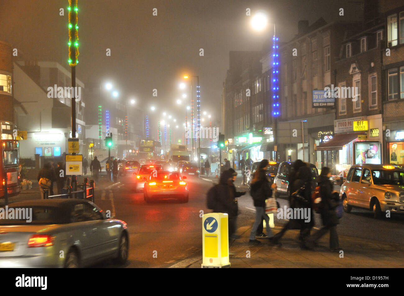 Southgate, Enfield, London, UK. 11th December 2012. Chace Side and ...