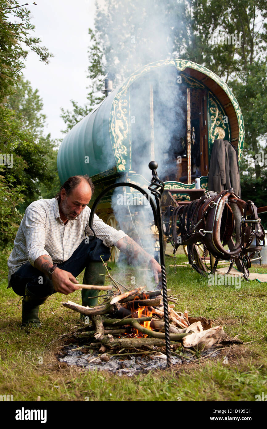 Gypsy Wagon Camping High Resolution Stock Photography and Images - Alamy