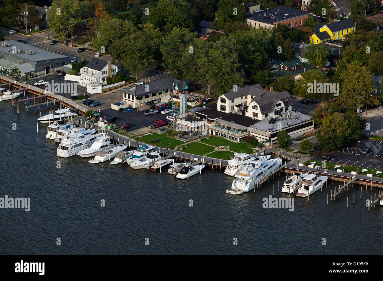 aerial photograph Saugatuck, Michigan Stock Photo - Alamy