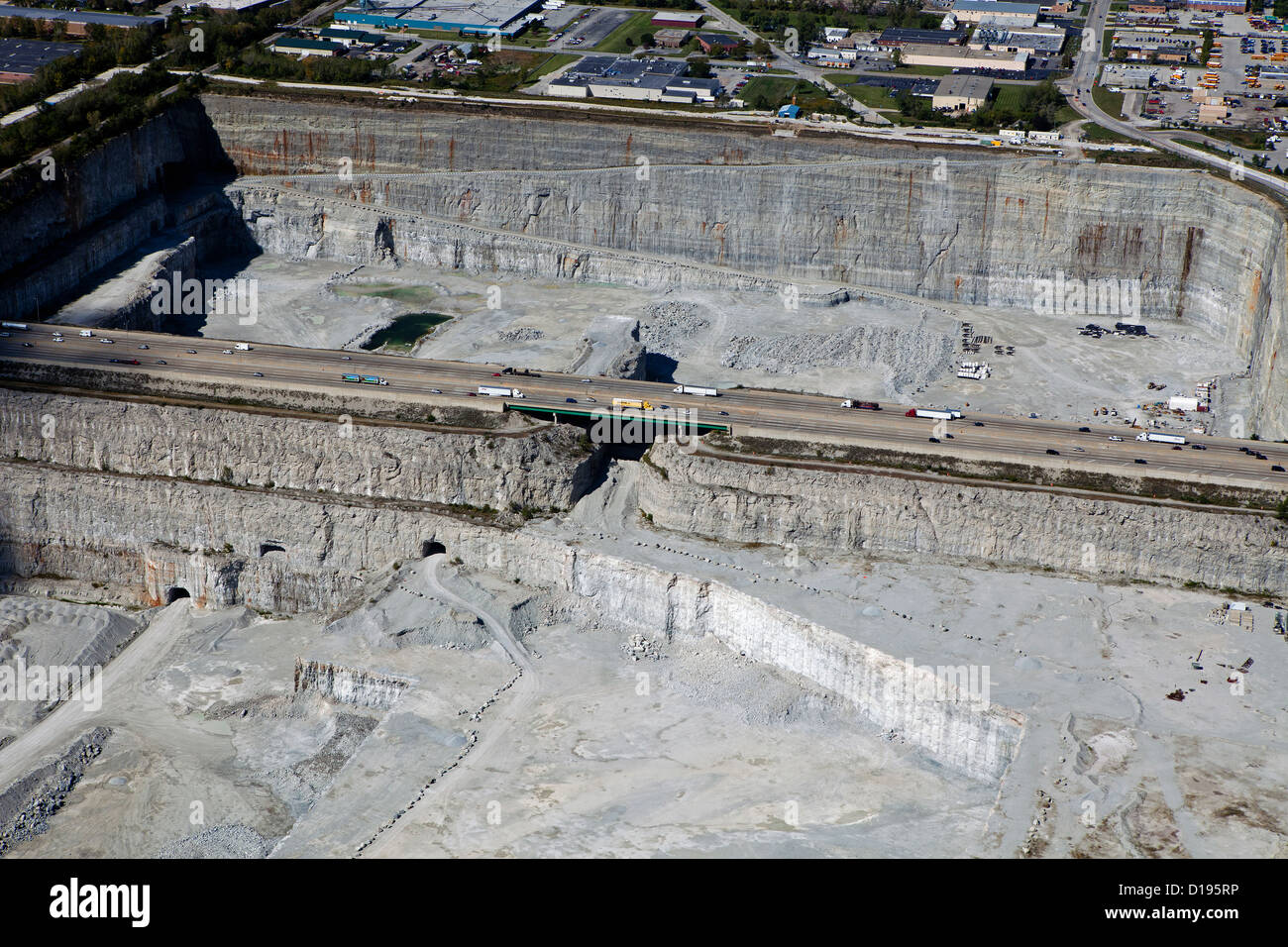 aerial photograph Thorton Quarry, Thorton, Illinois Stock Photo - Alamy