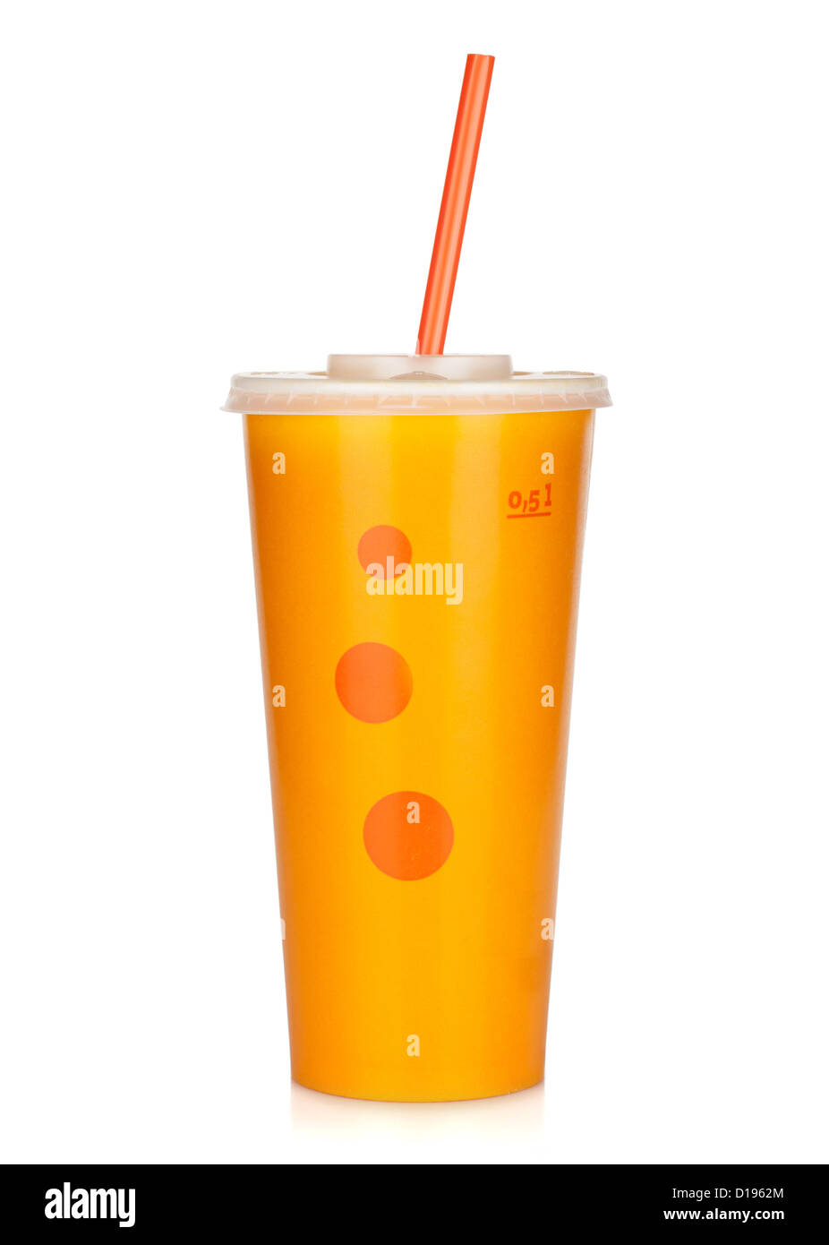 Fast food drink with straw. Isolated on white background Stock Photo ...