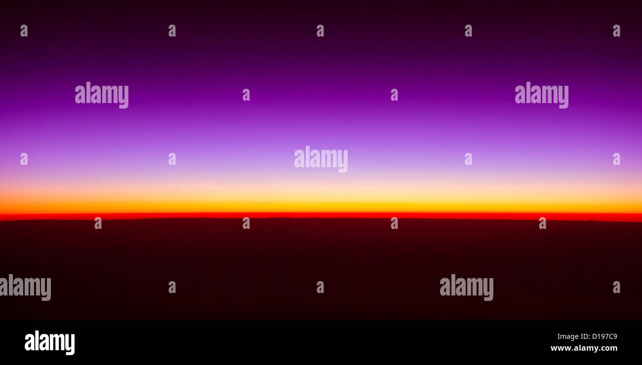 Sunset from thirty thousand feet Stock Photo - Alamy