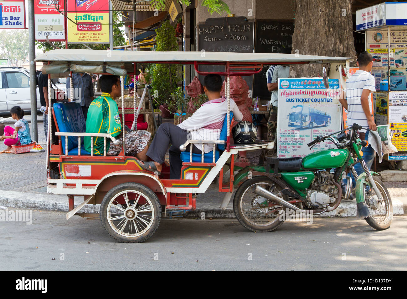 Typical Tuk-Tuk in Phnom Penh, Cambodia Stock Photo - Alamy