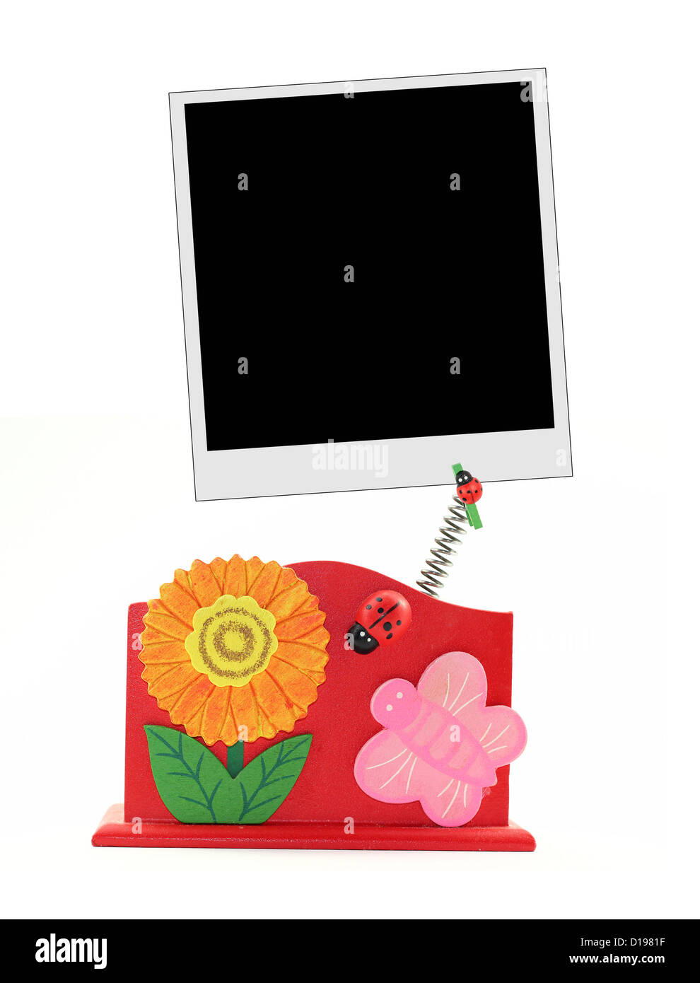 Summer themed photo frame isolated on white Stock Photo - Alamy