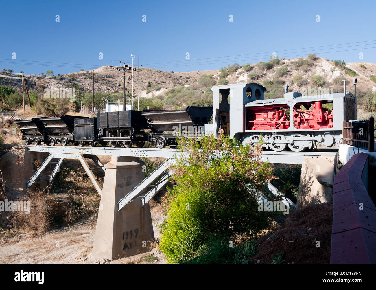 Old train, Kalavasos, Cyprus Stock Photo - Alamy