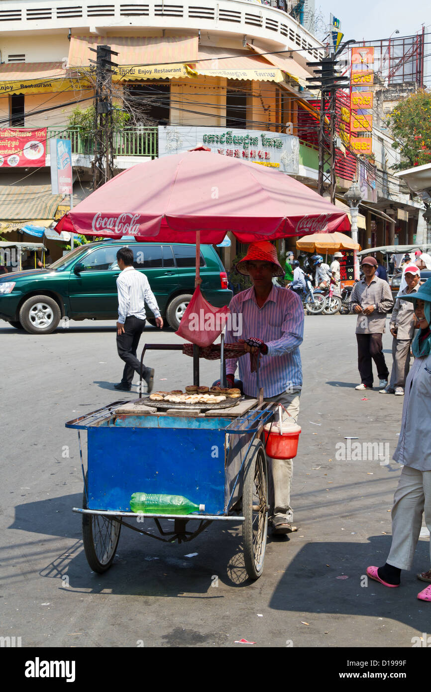 Typical Everyday Life in the Streets of Phnom Penh, Cambodia Stock ...