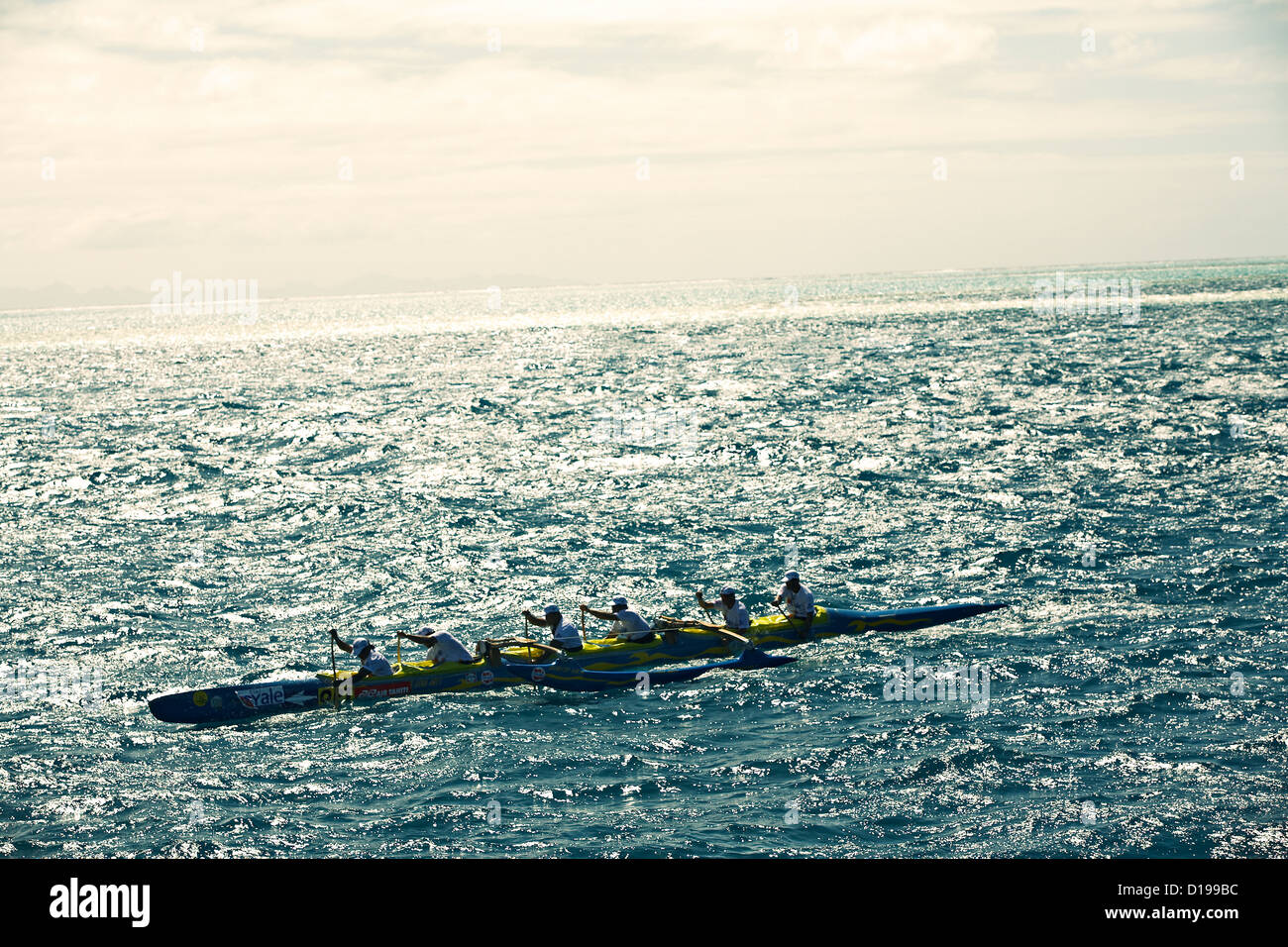 French Polynesia, Hawaiki Nui Canoe Race Stock Photo - Alamy