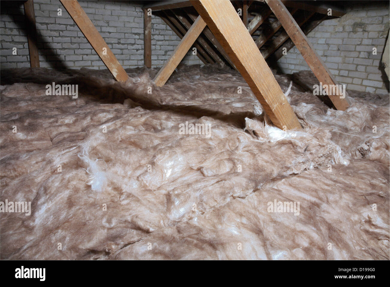 Roof attic insulation close hi-res stock photography and images - Alamy