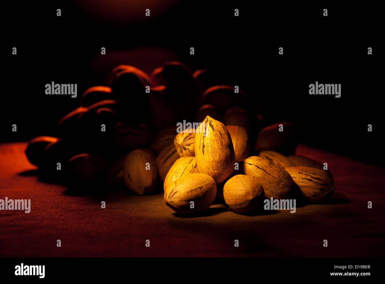 A photograph of pecans with shells Stock Photo - Alamy