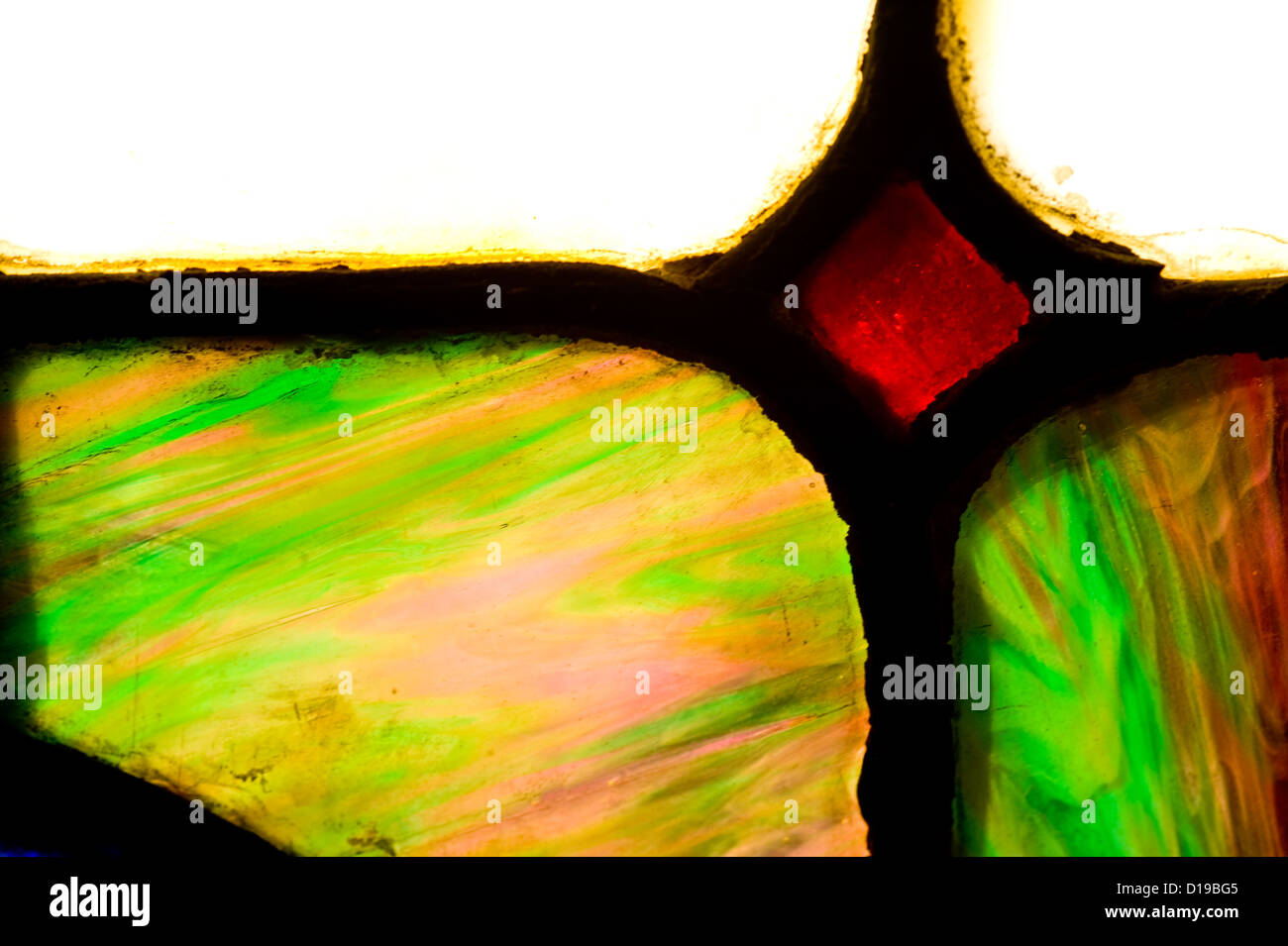 Stained Glass Windows, Close-up Macro Stock Photo - Alamy