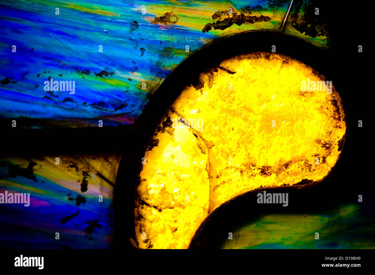 Stained Glass Windows, Close-up Macro Stock Photo - Alamy