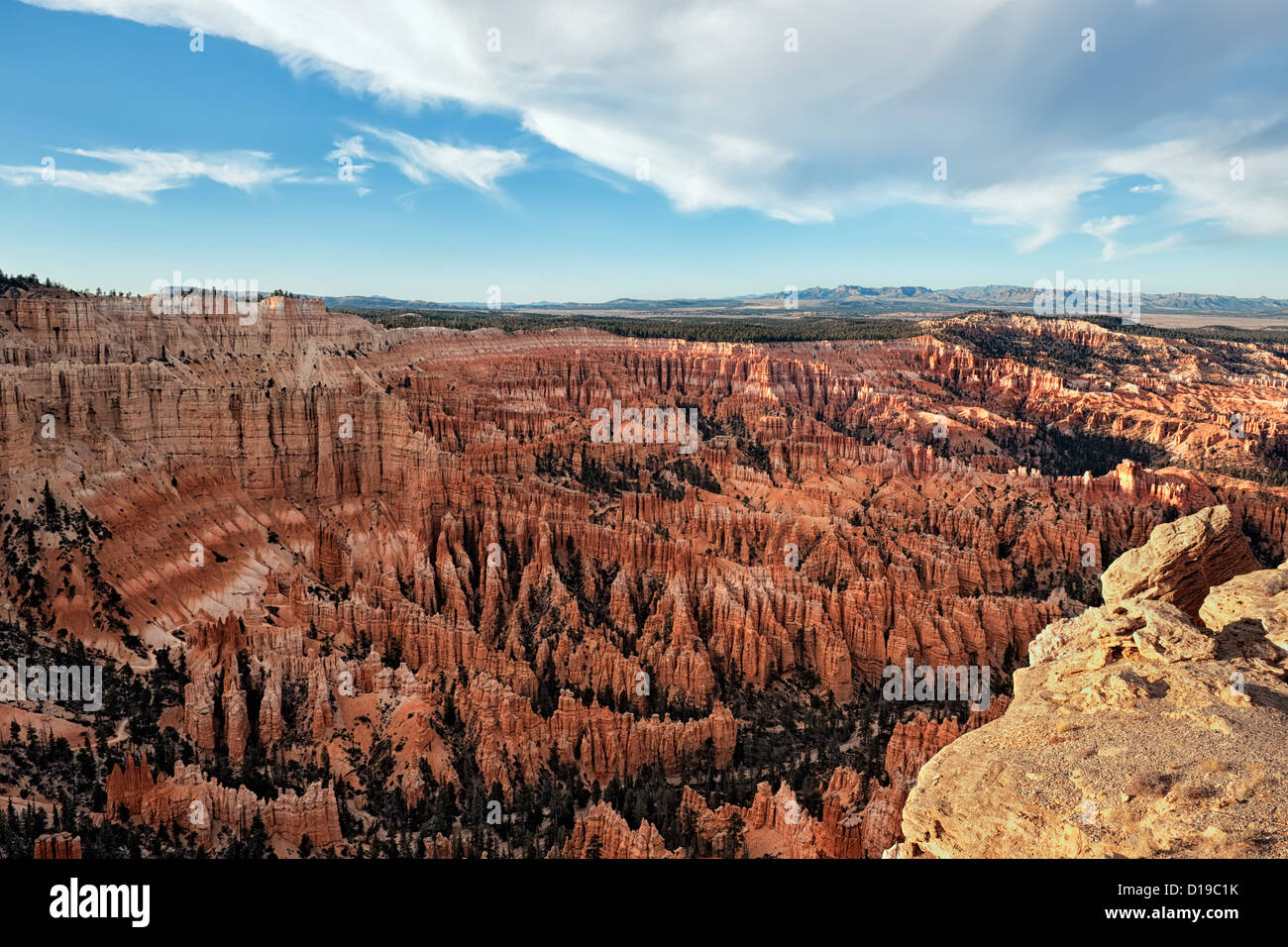 Evening shadows overtake the Silent City of hoodoos from Inspiration ...
