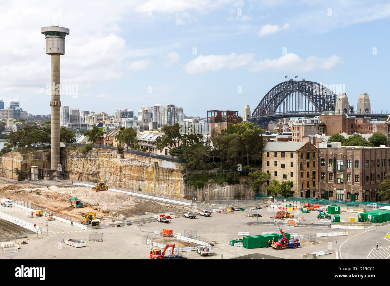 Cruise ship terminal under construction in Barangaroo Sydney Stock ...